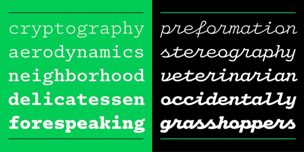 A Very Niche, Very Logical Font Inspired by Vintage Typewriters ...